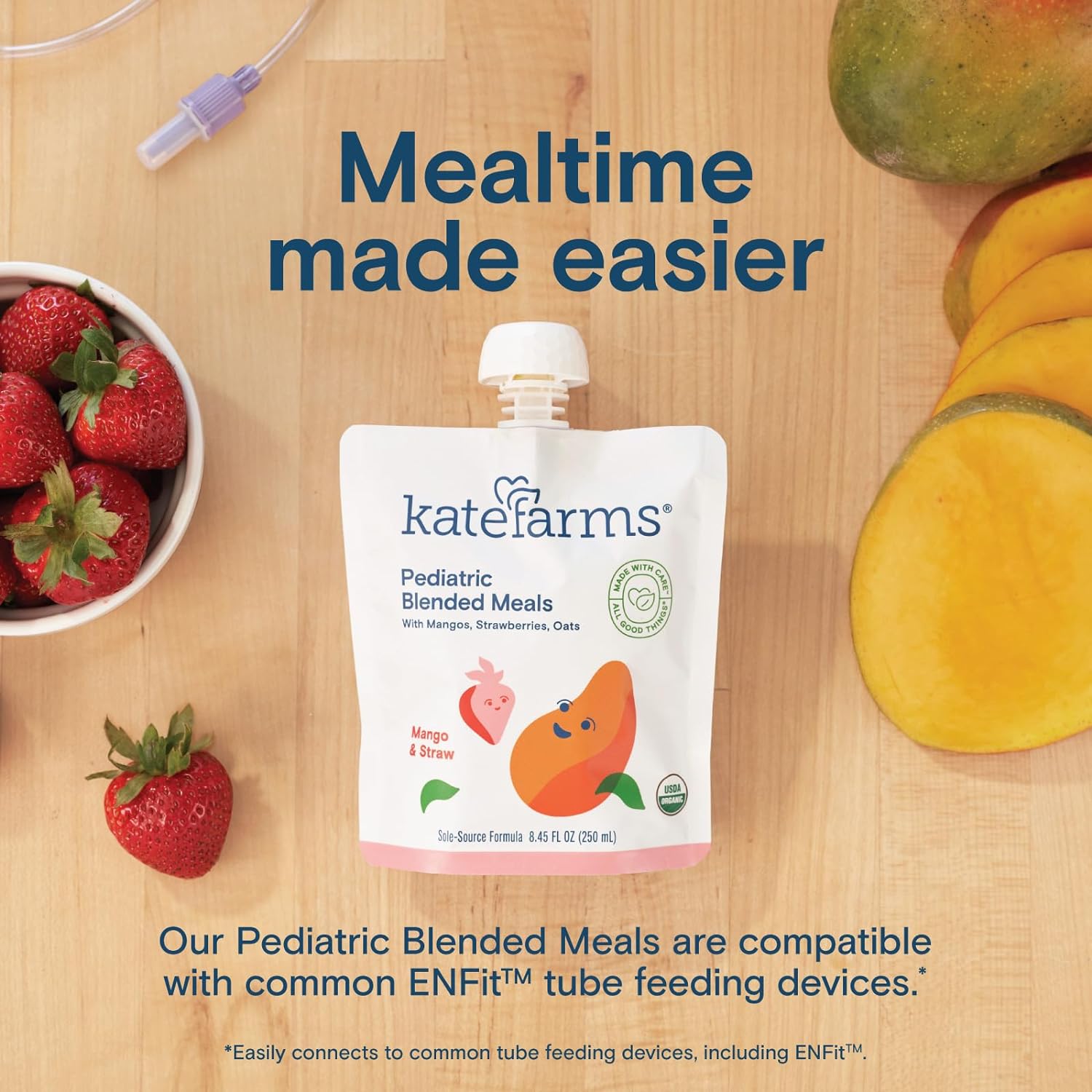 Kate Farms Organic Pediatric Blended Meal, Multiple Flavors, 8G Protein ...