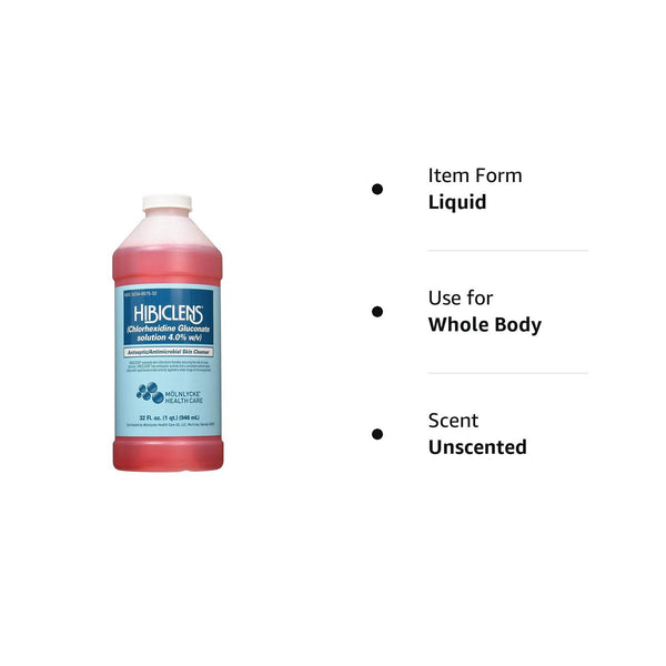 Hibiclens CHG Antiseptic / Antimicrobial Skin Cleanser, 4% Strength CHG ...