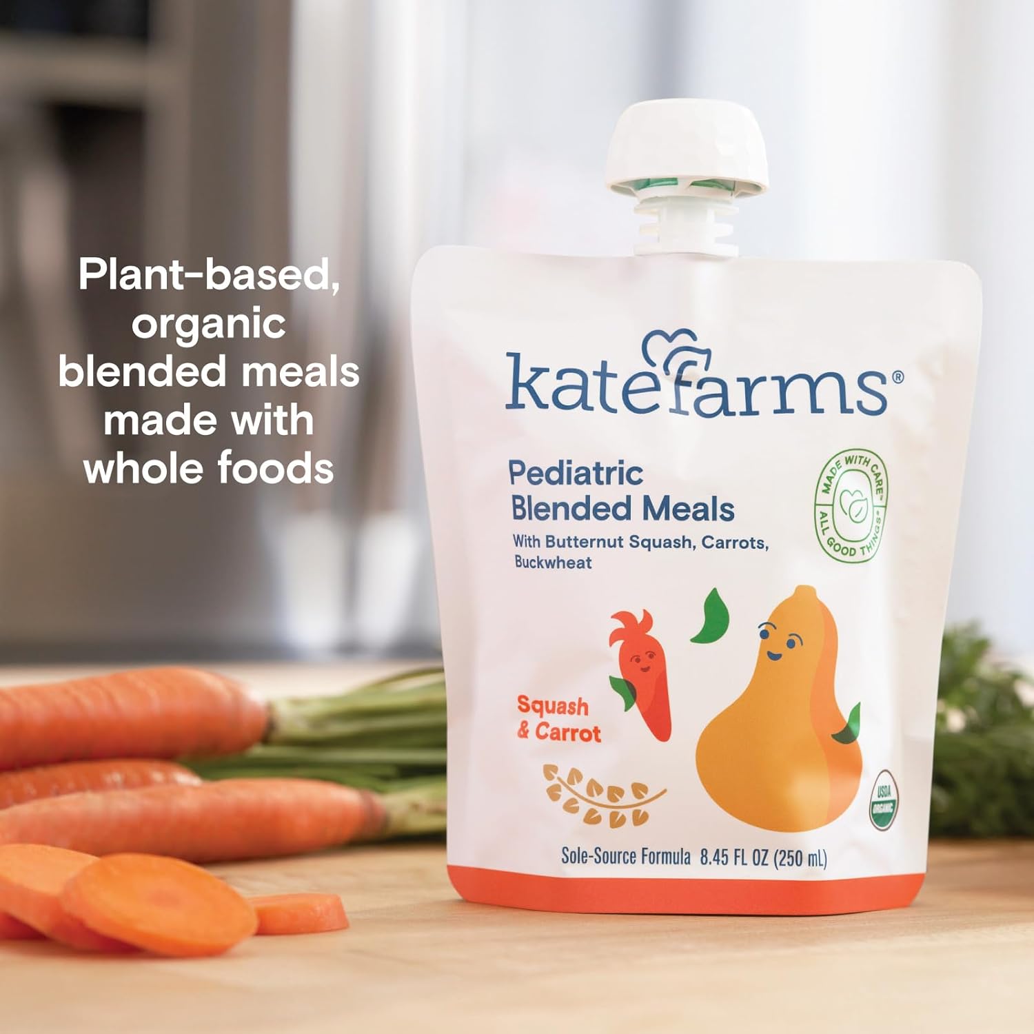 Kate Farms Organic Pediatric Blended Meal, Multiple Flavors, 8G Protein ...