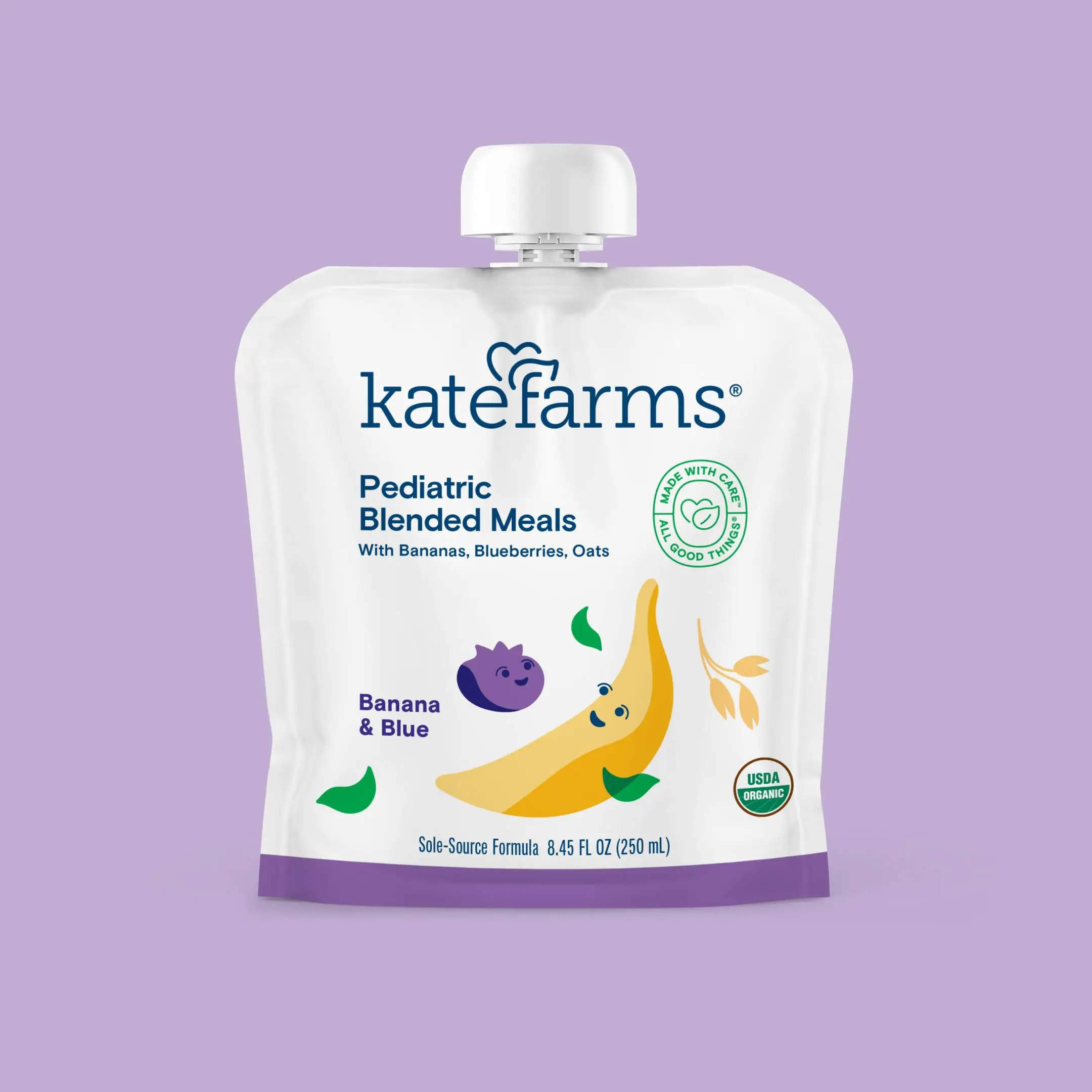 Kate Farms Organic Pediatric Blended Meal, Multiple Flavors, 8G Protein ...
