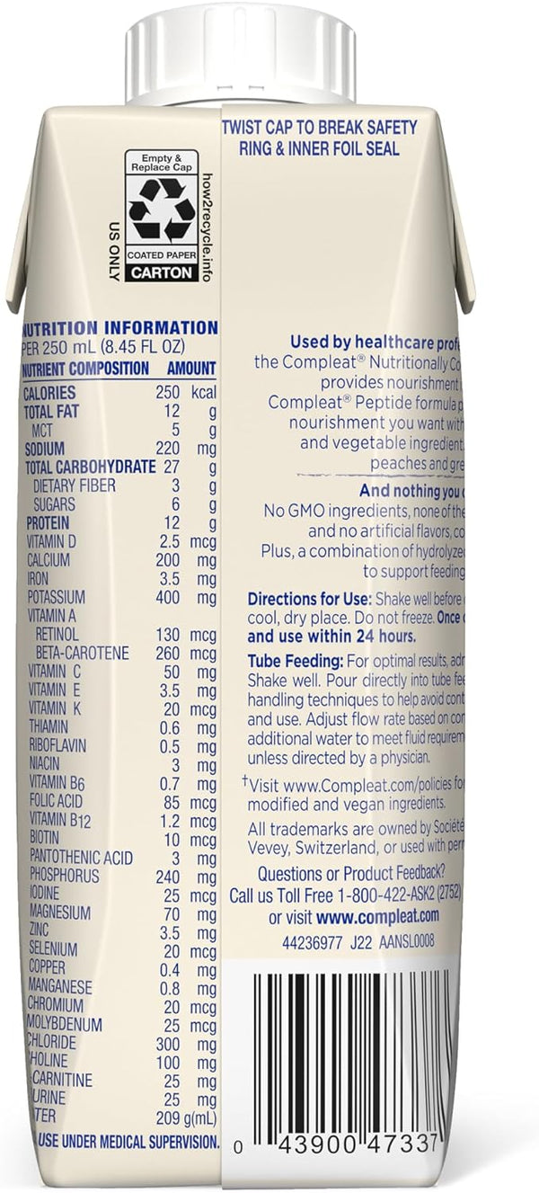 Compleat Pediatric Peptide 1.0 Pediatric Tube Feeding Formula, 250 mL ...