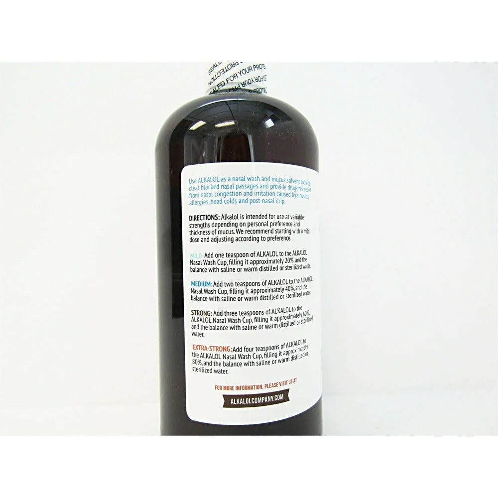 Alkalol Mucus Solvent and Nasal Wash Liquid 16 oz., 1 Each