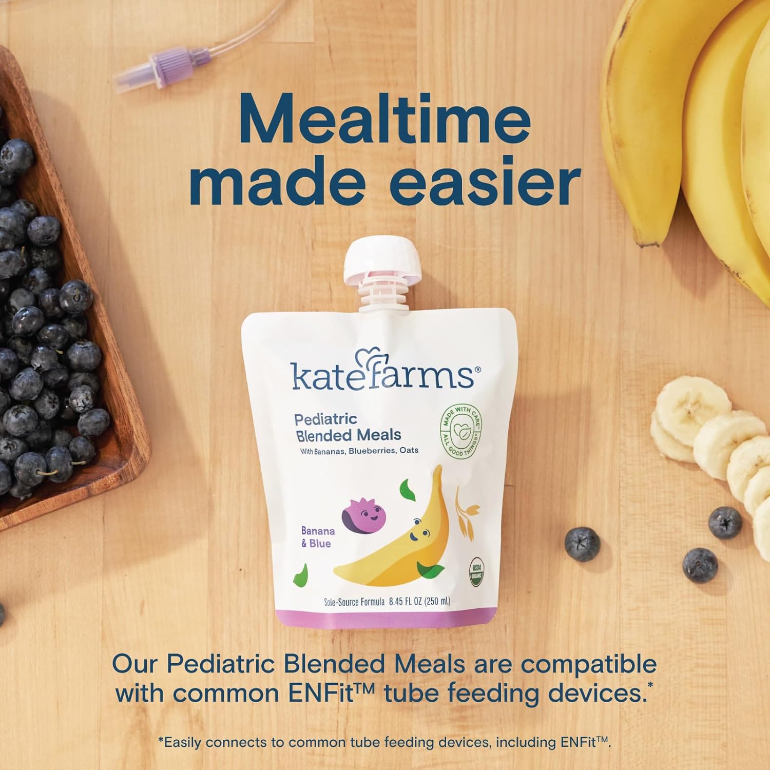 Kate Farms Organic Pediatric Blended Meal, Multiple Flavors, 8G Protein ...