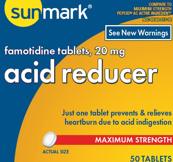 Sunmark Antacid 20 mg Strength Tablet 50 per Bottle