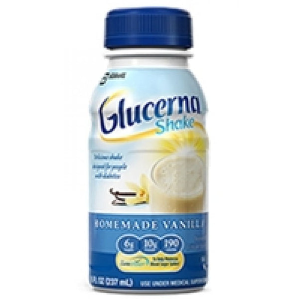 Glucerna Therapeutic Nutrition Shakes Homemade Vanilla, 8 fl oz Bottles ...