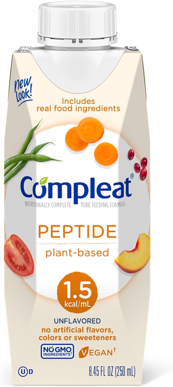 Compleat Peptide 1.5 Tube Feeding Formula, Fruit / Vegetable Medley ...