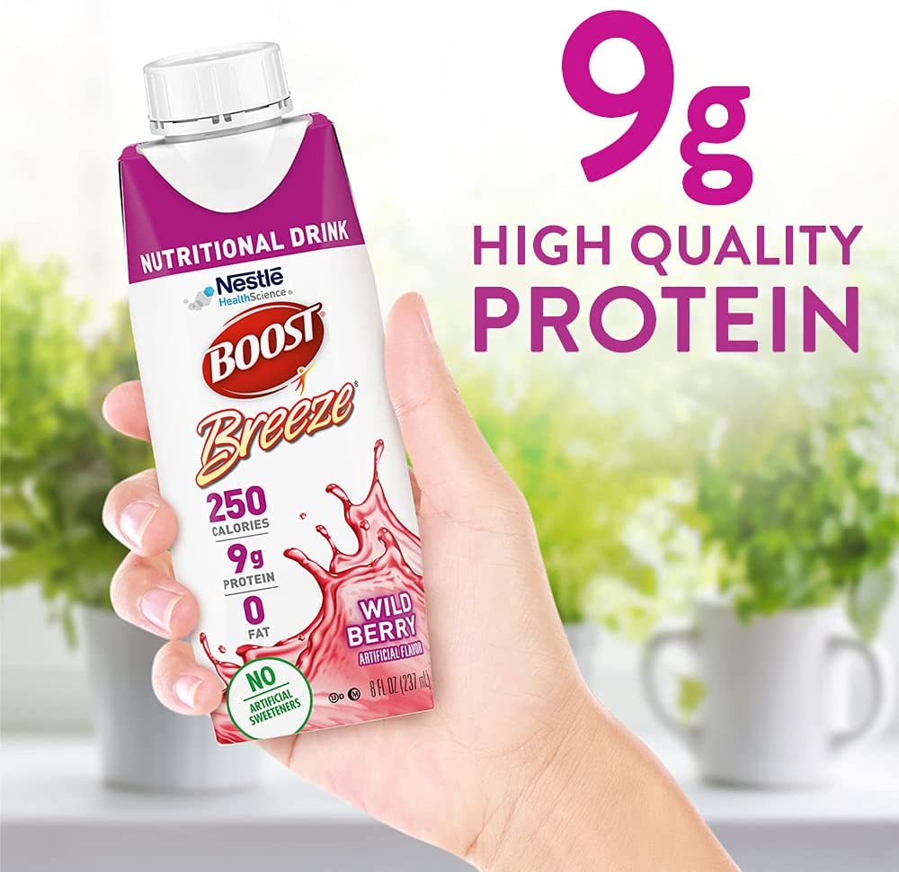 Nestle Boost Breeze Nutritional Drink, 8 fl oz. Cartons