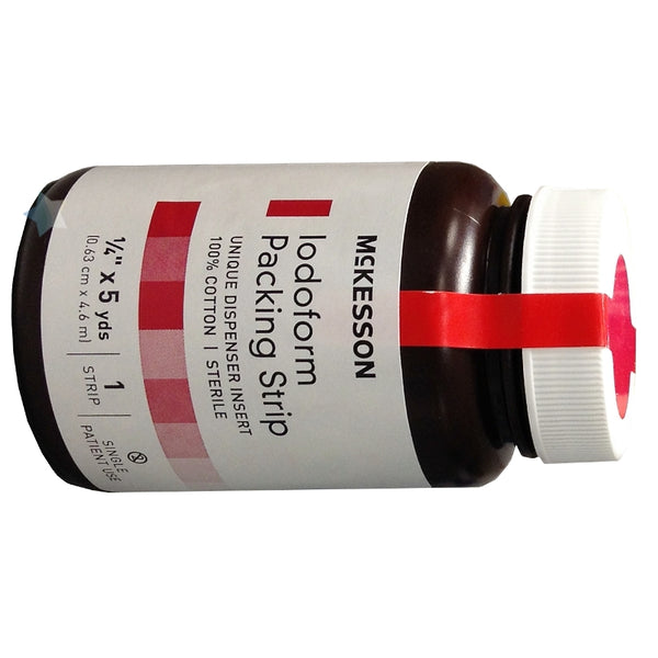 McKesson Cotton Iodoform Wound Packing Strip 1/4 Inch x 5 Yard, Case of ...