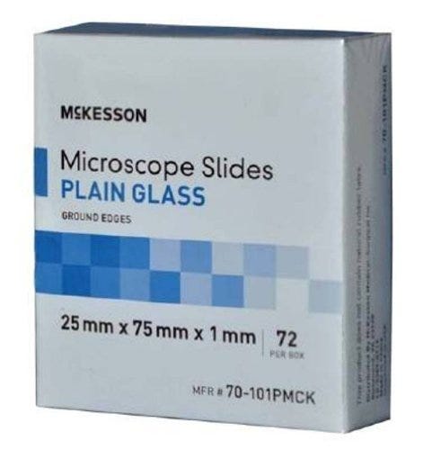 McKesson Microscope Slide, 25 X 75 X 1 mm, Plain, Box of 72 | ExpressMed