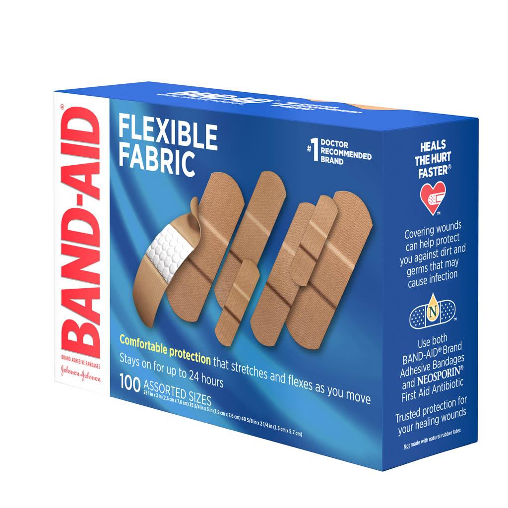 Band-Aid 115078 Flexible Fabric. Box of 100