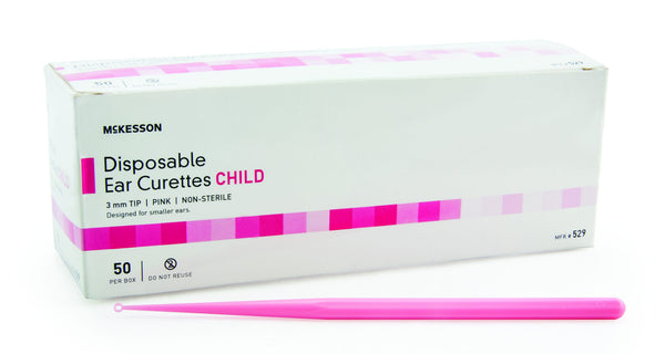 McKesson Ear Curette Box of 50, Pink | ExpressMed