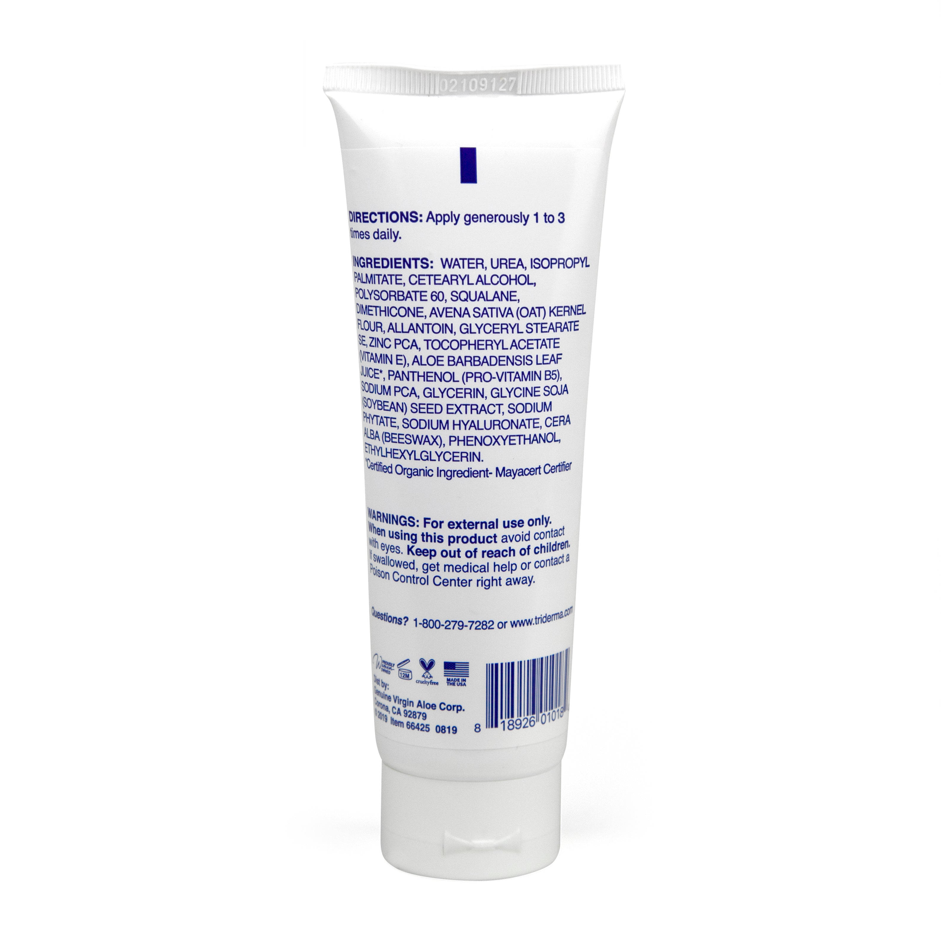 Triderma Genuine Virgin Aloe TriDerma 66425 Diabetic Dry Skin Defense ...