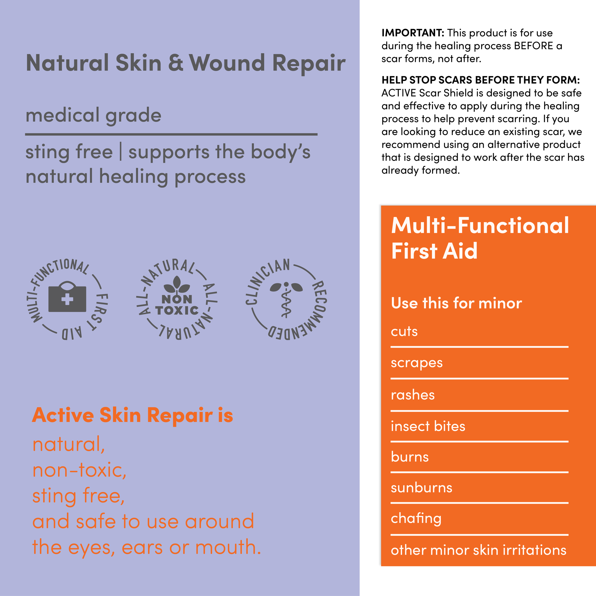 Active Skin Repair First Aid Scar Shield Hydrogel - Scar Treatment for ...