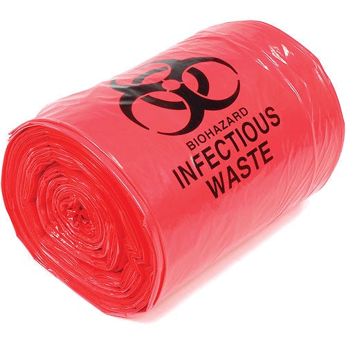 McKesson Infectious Waste Bag 7 - 10 gal. Red 24 X 24 Inch Case of 250 ...