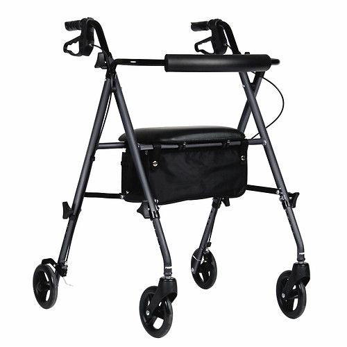 Freedom Ultralight Rollator Titanium 6" Wheels