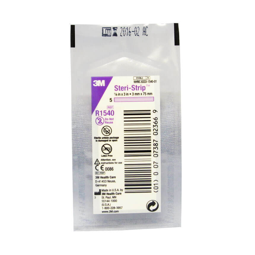 3M Steri-Strip R1540 Reinforced Adhesive Skin Closures Case of 1000