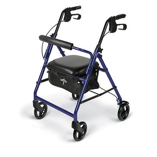 Medline Deluxe Comfort Rollator Blue | ExpressMed
