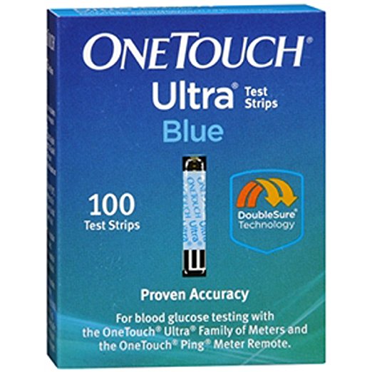 One Touch Ultra Blue Test Strips, Box of 100