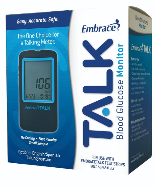 Embrace TALK Meter & 2 Boxes of Embrace TALK Test Strips | ExpressMed
