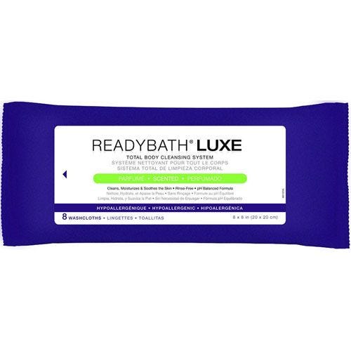Medline ReadyBath LUXE Total Body Cleansing Heavyweight Washcloths: 24 ...