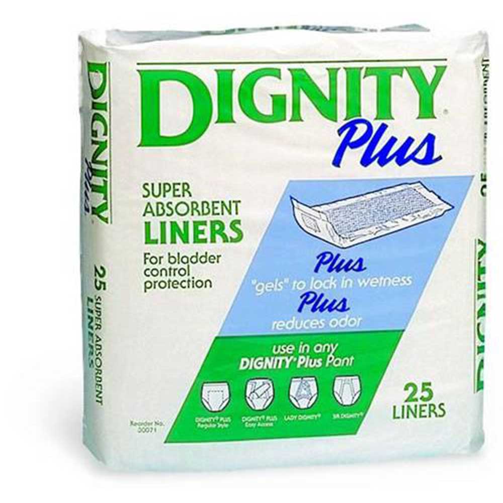 Dignity Extra Incontinence Disposable Absorbent Liner, Pack of 25 ...