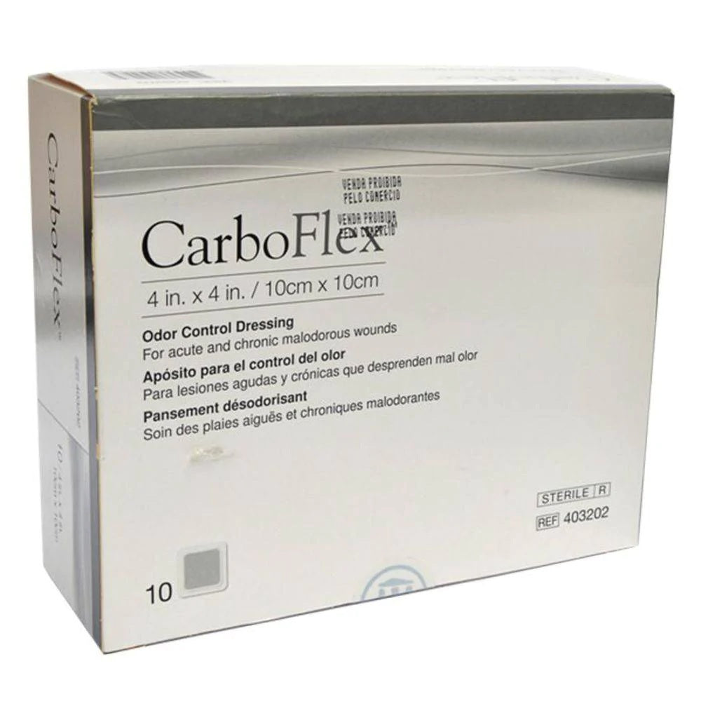 Carboflex Hydrofiber Dressing Hydrofiber 4 X 4 Inch. Box of 10