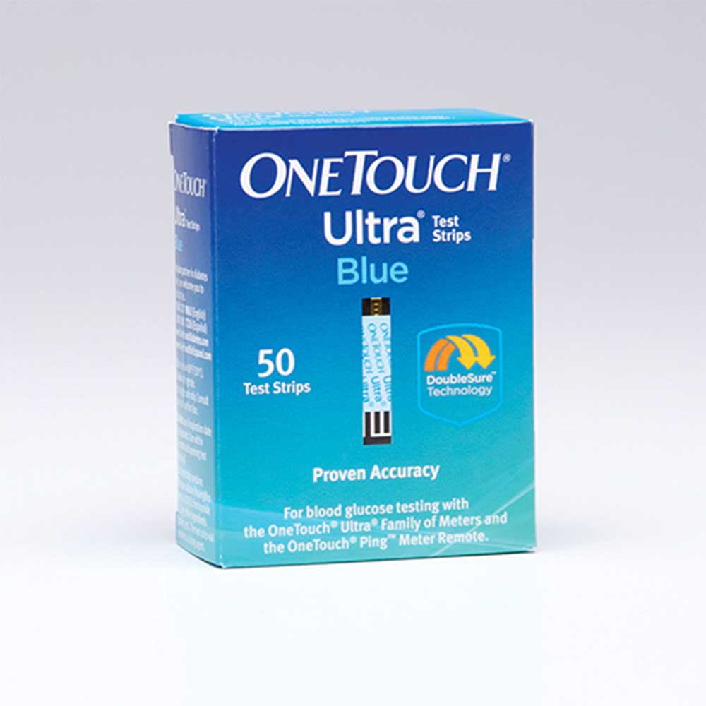 OneTouch Ultra Blue Blood Glucose Test Strip - with DoubleSure ...