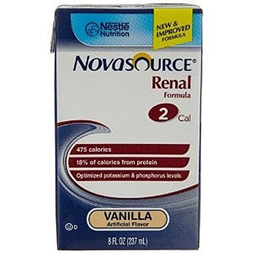 Nestle Novasource Renal Formula: 8 oz, Vanilla, 27 Count Unflavored