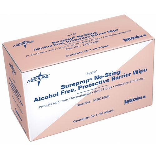 SurePrep No-Sting Skin Protective Wipe, Box of 50 | ExpressMed