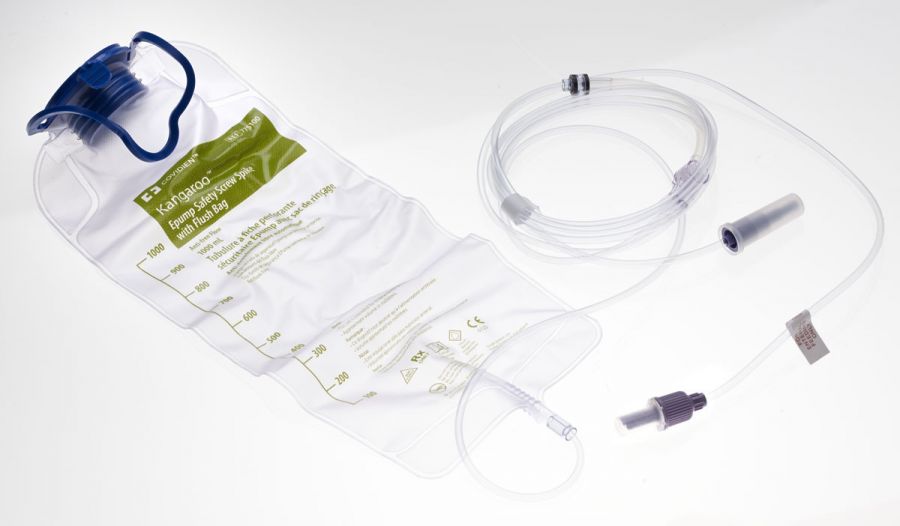 Kangaroo epump 775100 Enteral Feeding Pump Spike Set with Bag, Case of 30