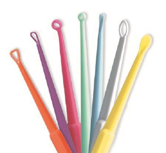FlexLoop Ear Curette Single End 4 mm Curved Flexible Oval Loop Box of 50