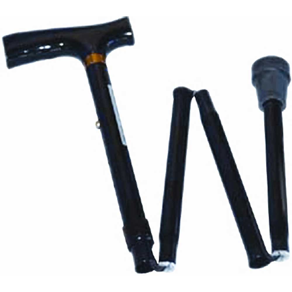 sunmark Econo Folding Cane, Aluminum, 32 to 36 Inch, Black, 1 Count