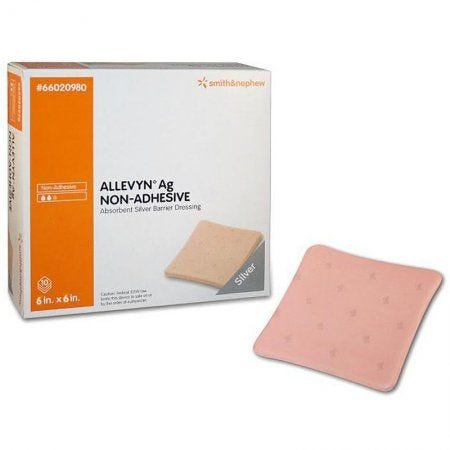 Allevyn Non-Adhesive 66020093 Advanced Foam Wound Dressing, Box of 10 ...