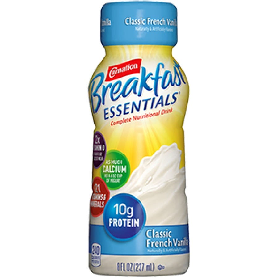 Carnation Breakfast Essentials Classic French Vanilla 8 oz., Bottle ...
