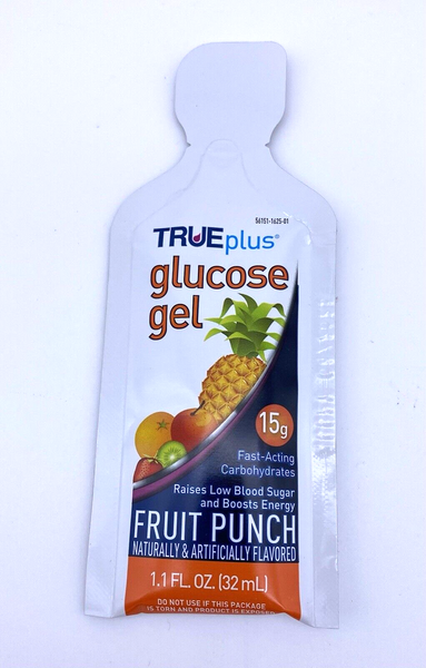 TRUEplus Glucose Gel Packet 15 g Fruit Punch One count