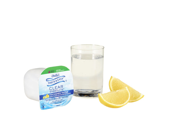 Thick & Easy Hydrolyte Thickened Water: Lemon, 4 oz, Nectar Consistency ...