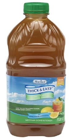 Thick & Easy Thickened Beverage 48 oz. Bottle Tea Ready to Use Nectar ...