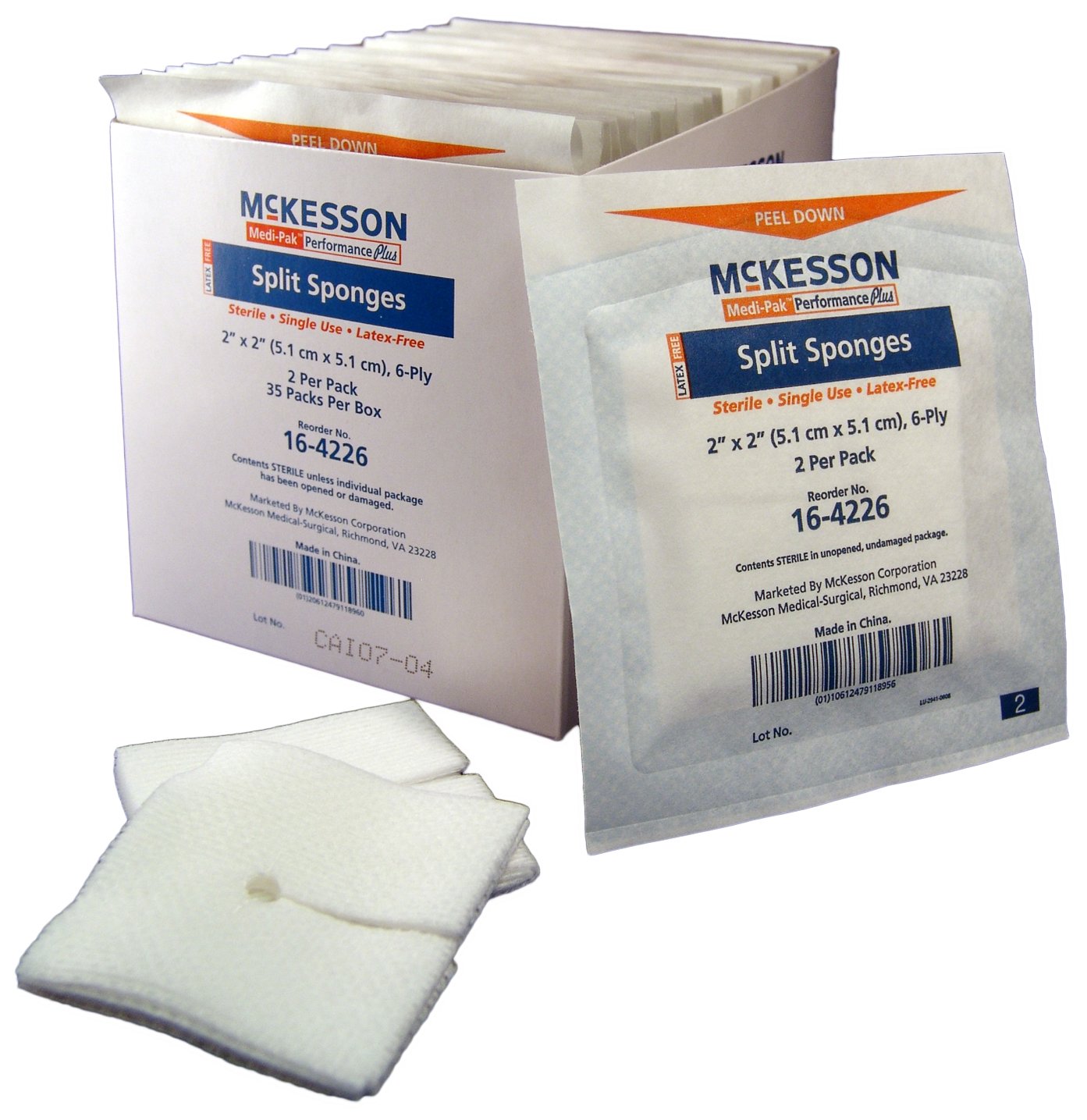 McKesson 16-4226 I.V. / Drain Split Dressing Case of 1400 | ExpressMed